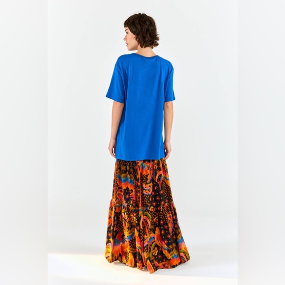 FARM Rio | Tops | Farm Rio A Brasileira Blue Women Cotton T Shirt ...